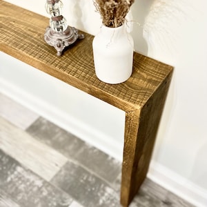 Waterfall Edge Console Table: Sofa Table for Entryway, Foyer - Etsy