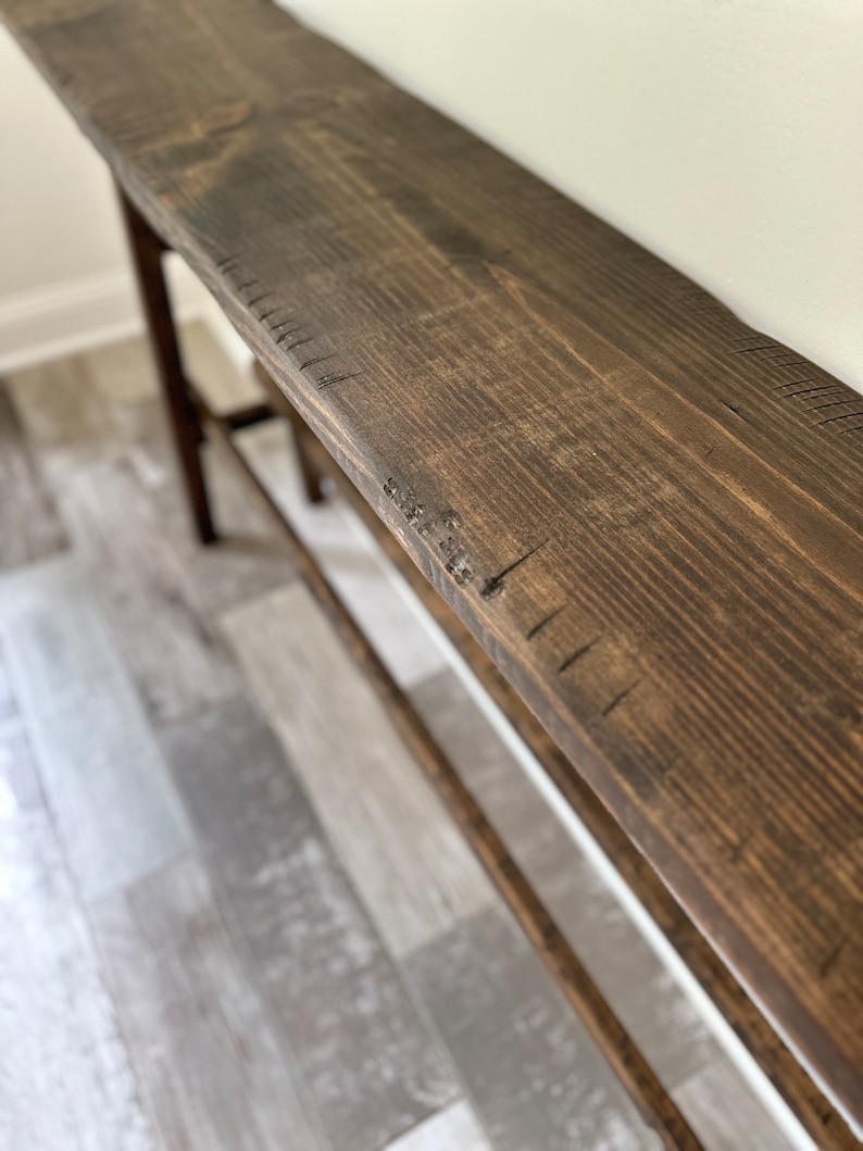 Rustic Wood Console Table: Entryway Sofa Accent Table - Etsy