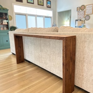 Waterfall Edge Console Table: Sofa Table for Entryway, Foyer - Etsy