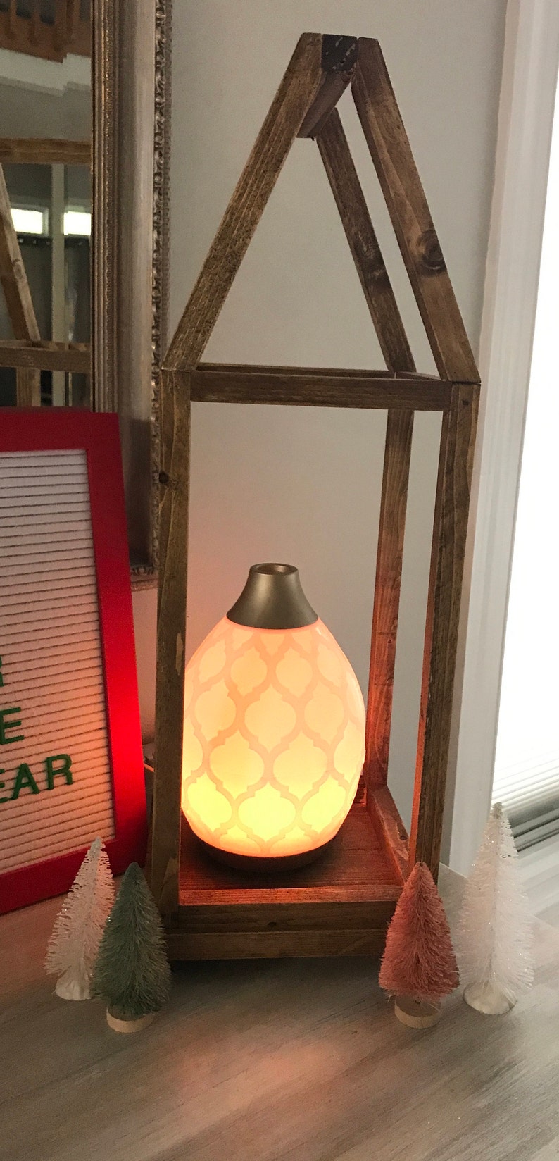 Rustic Farmhouse Lantern Wooden Lantern Farmhouse Decor - Etsy