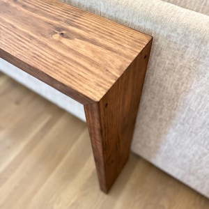 Waterfall Edge Console Table: Sofa Table for Entryway, Foyer - Etsy