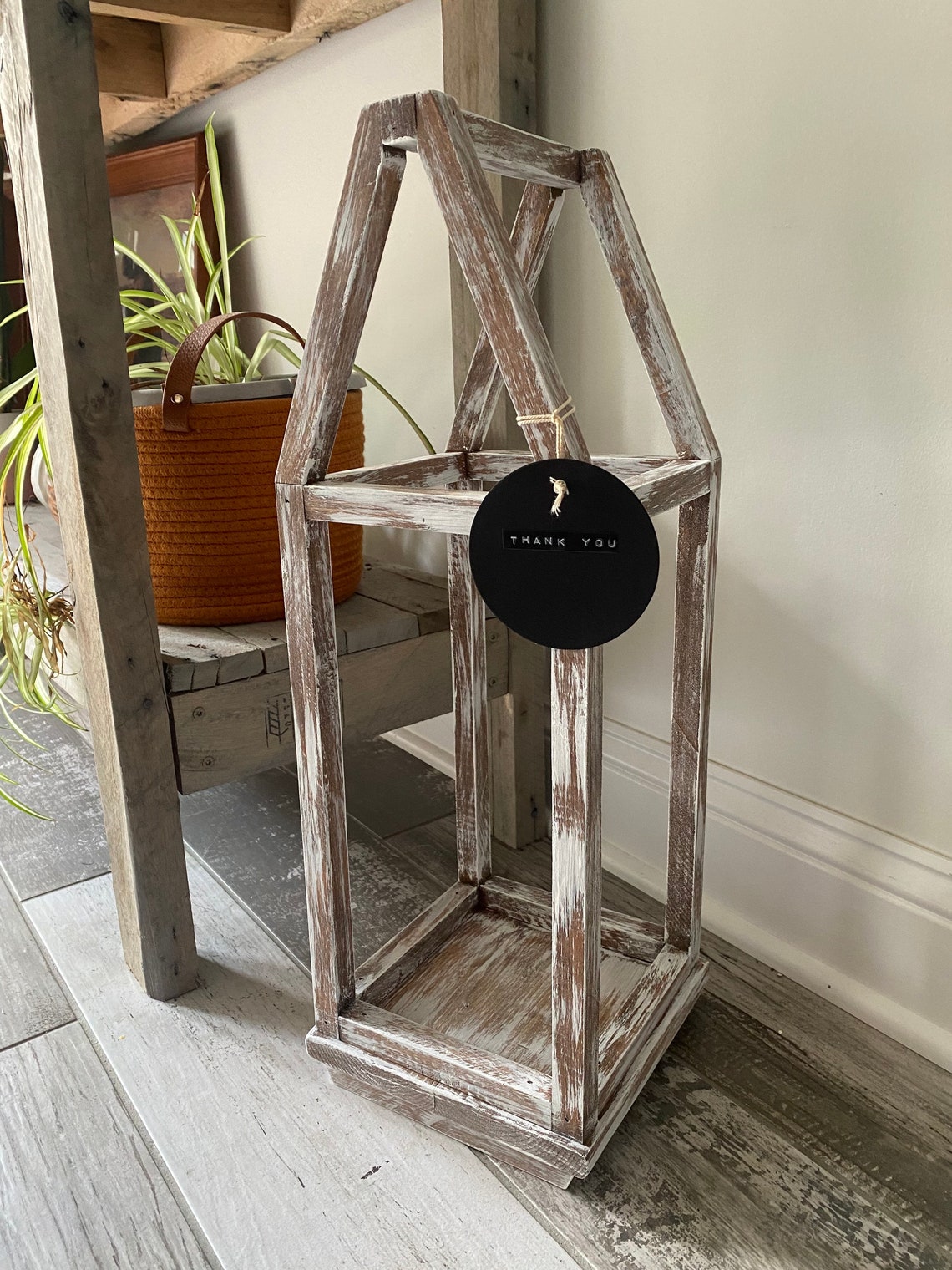 Rustic Farmhouse Lantern Wooden Lantern Farmhouse Decor - Etsy