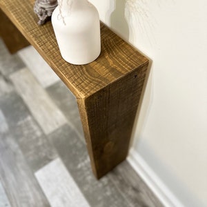 Waterfall Edge Console Table: Sofa Table for Entryway, Foyer - Etsy