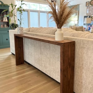 Waterfall Edge Console Table: Sofa Table for Entryway, Foyer - Etsy