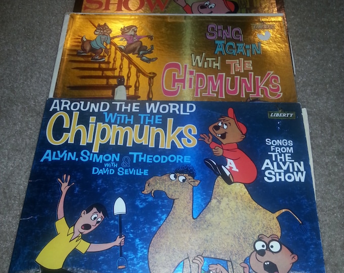 3 Vintage Alvin and the Chipmunks Albums 1960's - Etsy