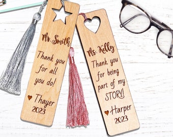 Personalized Teacher Bookmark Gift Teacher Gifts Gift for - Etsy