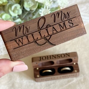 Ring Box for 2 Rings Wedding Ceremony - Etsy