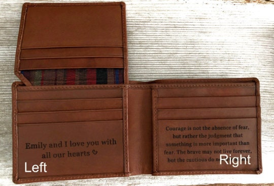 Gift for Groom From Bride on Wedding Day Personalized Wallet - Etsy