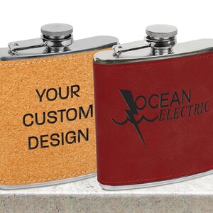 Personalized Engraved Flasks With Monogrammed Designs or | Etsy