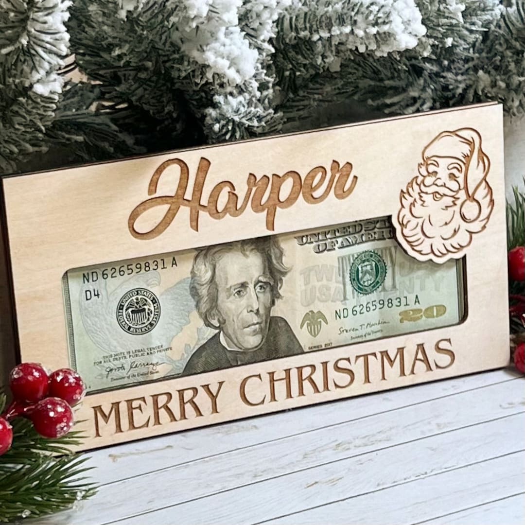 Personalized Christmas Money Holder - Etsy