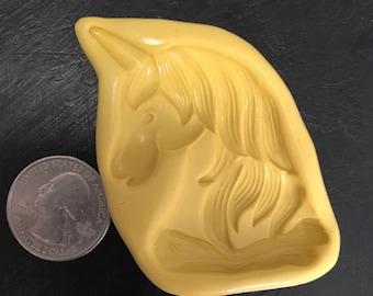 Unicorn Cameo Silicone Mold With Cameo Mount Mold Set - Etsy