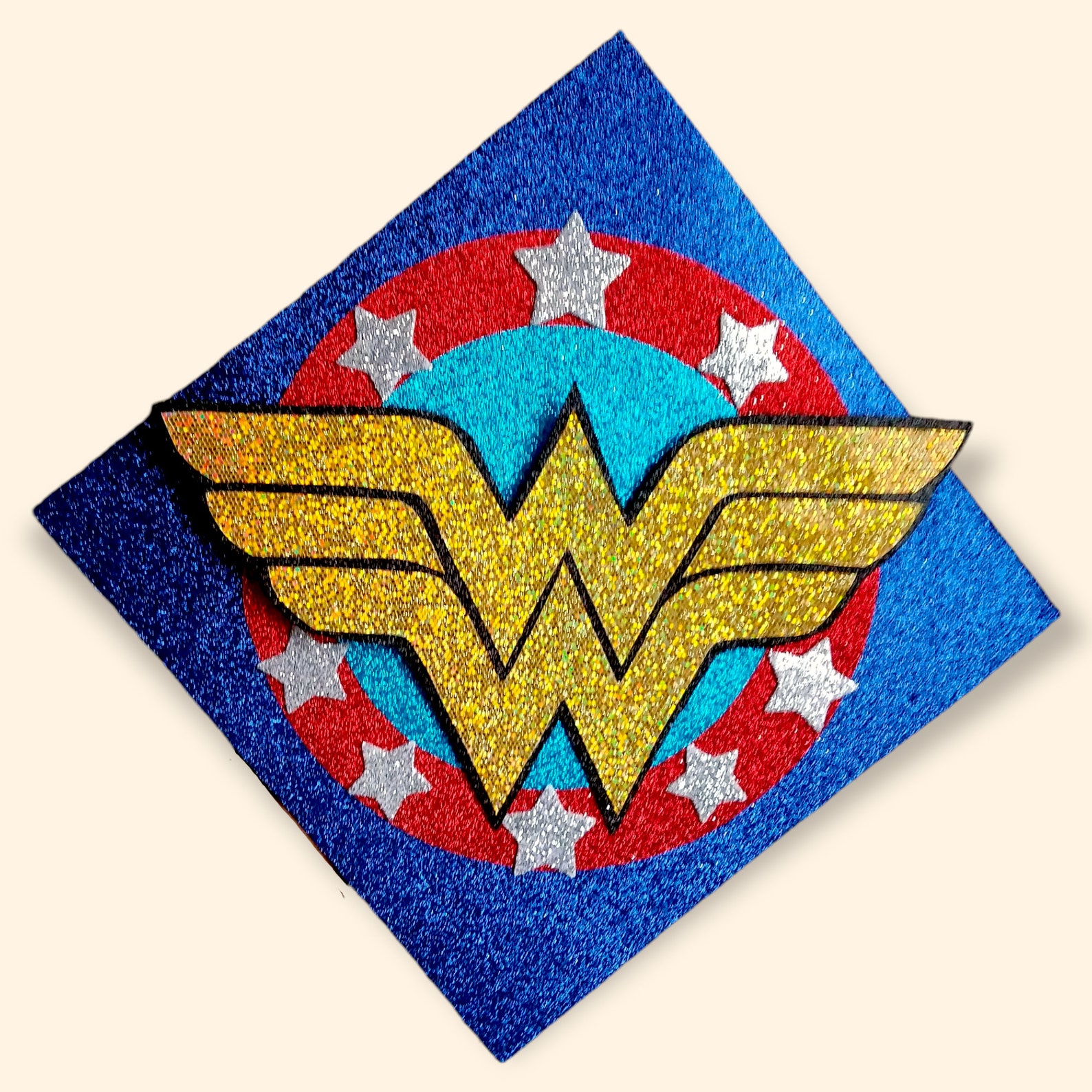 Wonder Woman Graduation Cap Topper, Class of 2025, Custom Grad Caps - Etsy