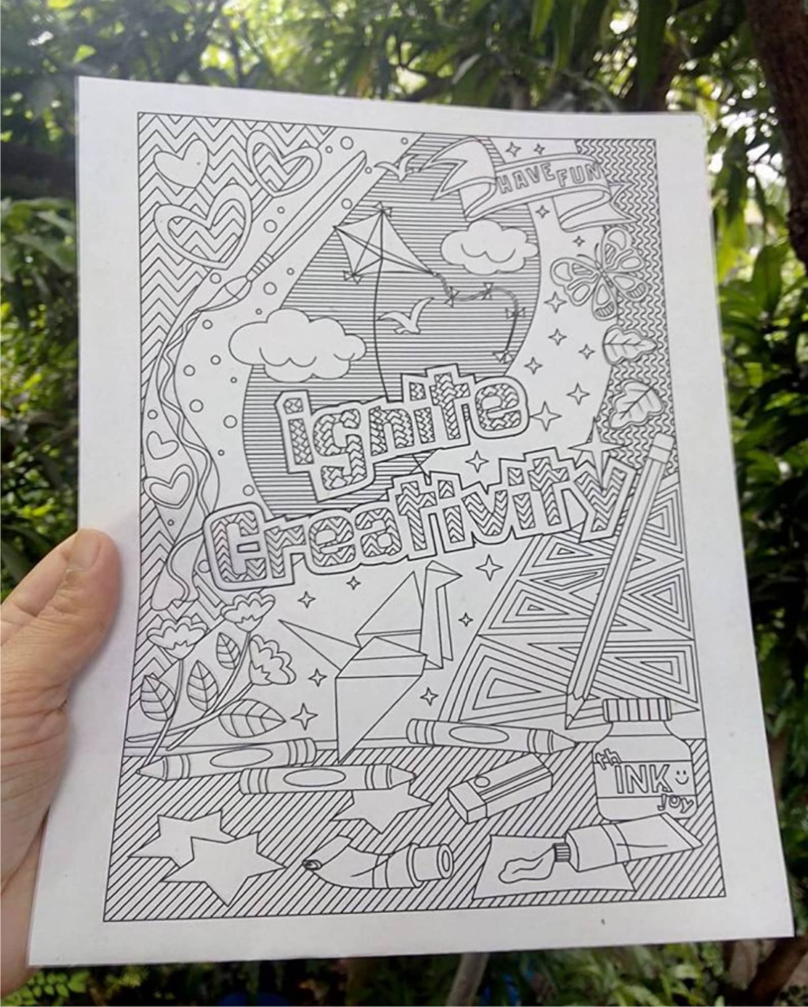 Four Positive Vibe Coloring Pages Spread Good Vibes on a - Etsy UK