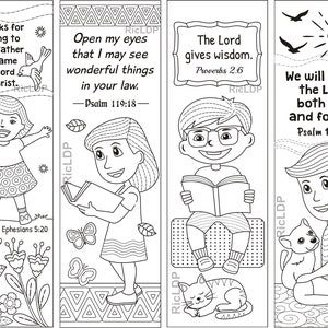 Printable Bookmarks Coloring Bible Quotes Ephesians 5 Psalm 119 ...