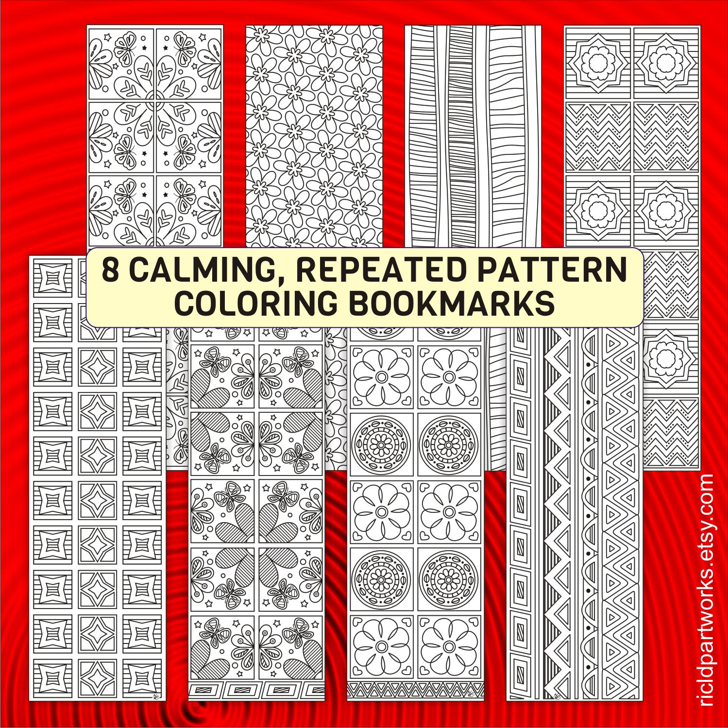 Mindfulness Coloring Bookmarks: Calming Zen Doodles, 8-pack (PDF & JPEG ...