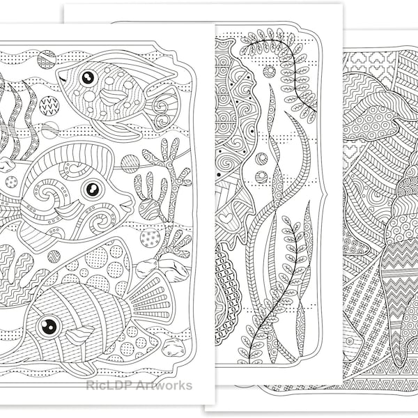 Zentangle Seahorse - Etsy