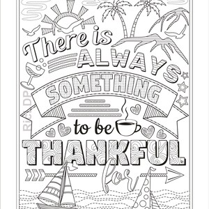 Two Inspirational Thanksgiving Coloring Pages for Kids and Adults ...