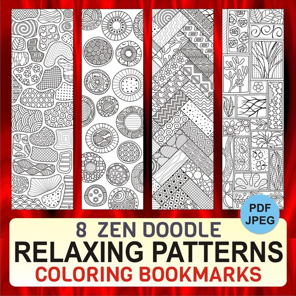 Zendoodle Bookmark - Etsy