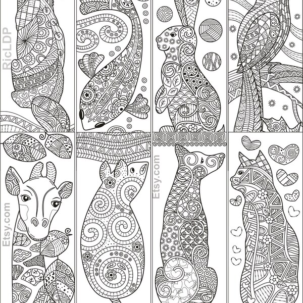 Cat Zentangle - Etsy