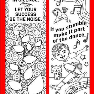 8 Delightful Coloring Bookmarks for Kids & Teens — Printable Fun ...