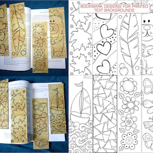 8-pack Zen Doodle Bookmark Designs – Printable DIY Vintage-style ...