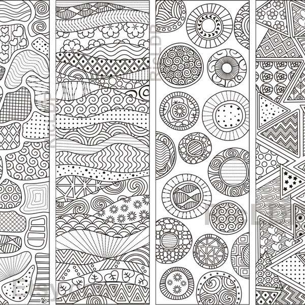Zendoodle Bookmark - Etsy