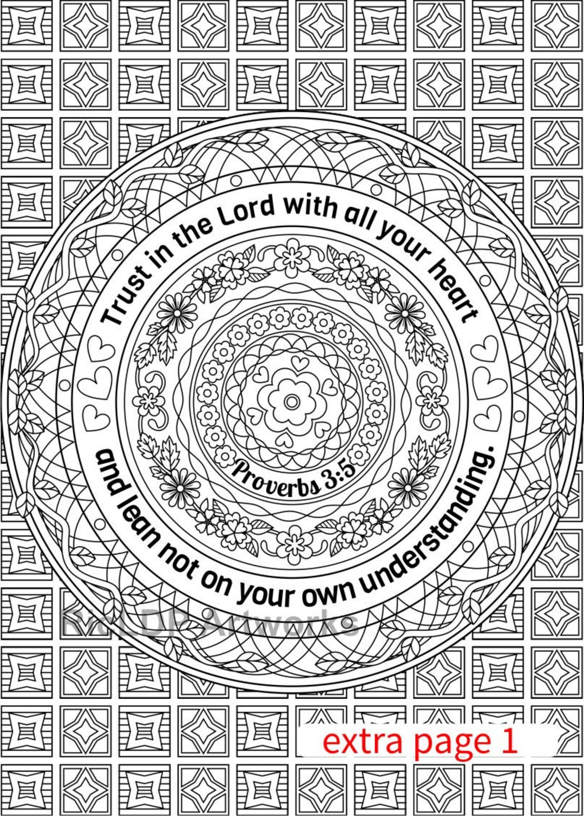 Two Mandala Coloring Pages for Mindfulness Coloring, Inspiration ...