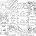 Inspirational Quote Coloring Bookmarks: Zen Doodle Markers (PDF & JPEG ...