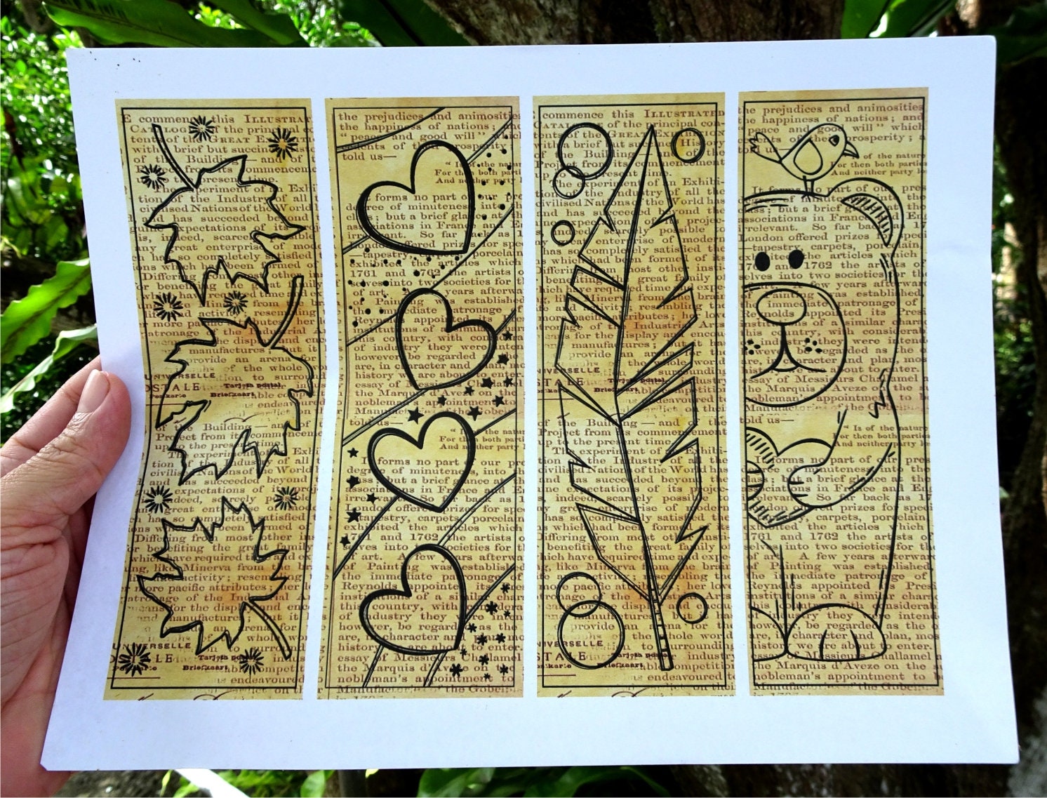 8-pack Zen Doodle Bookmark Designs – Printable DIY Vintage-style ...