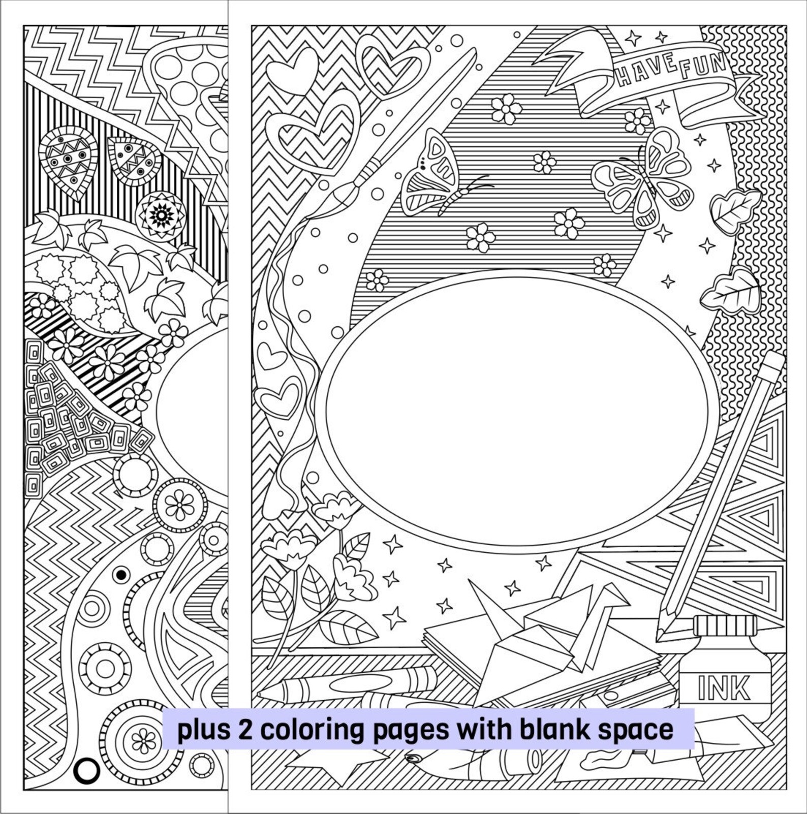 Four Positive Vibe Coloring Pages Spread Good Vibes on a | Etsy UK
