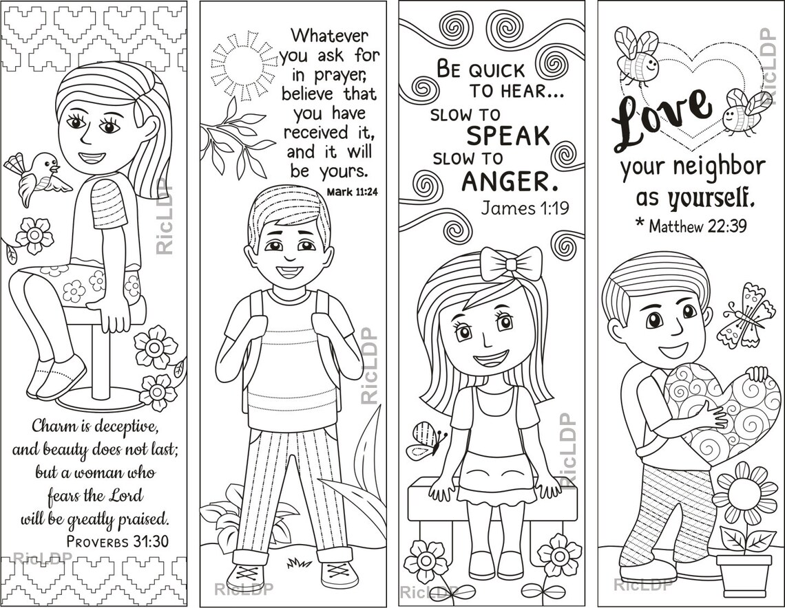 Printable Bookmarks Coloring Bible Quotes Ephesians 5 Psalm 119 ...