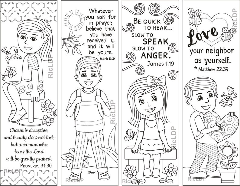 Printable Bookmarks Coloring Bible Quotes Ephesians 5 Psalm 119 ...