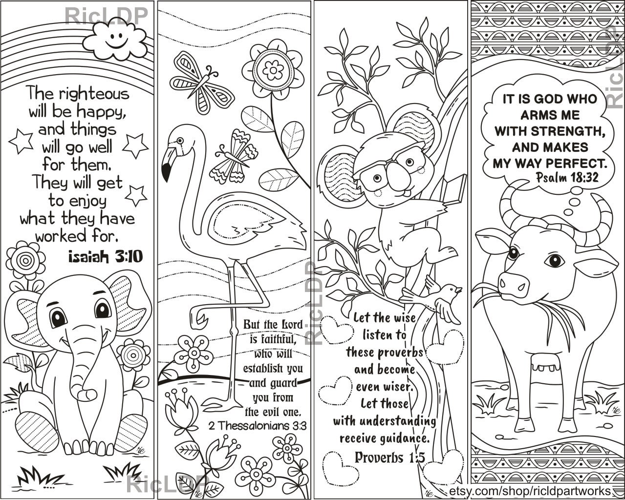 Bible Verse coloring Bookmarks Ephesians 2 ecclesiastes proverbs 3 ...