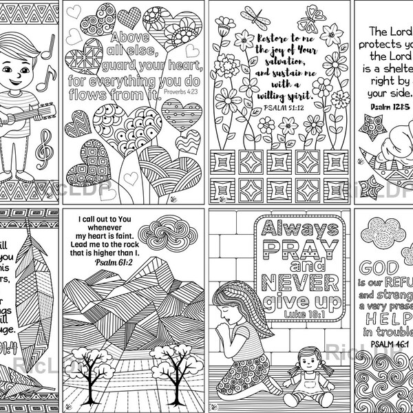 Psalm 51 Coloring Page - Etsy