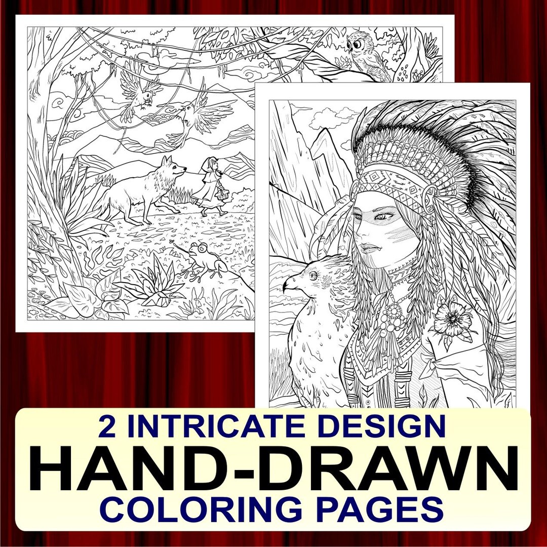 2 Hand-drawn Zen Doodles for Mindful Coloring & Relaxation – Printable ...
