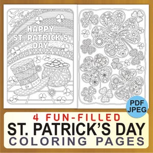 4 Saint Patrick's Day Coloring Pages for All Ages – Printable Irish Art ...