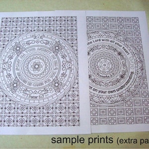 Two Mandala Coloring Pages for Mindfulness Coloring, Inspiration ...