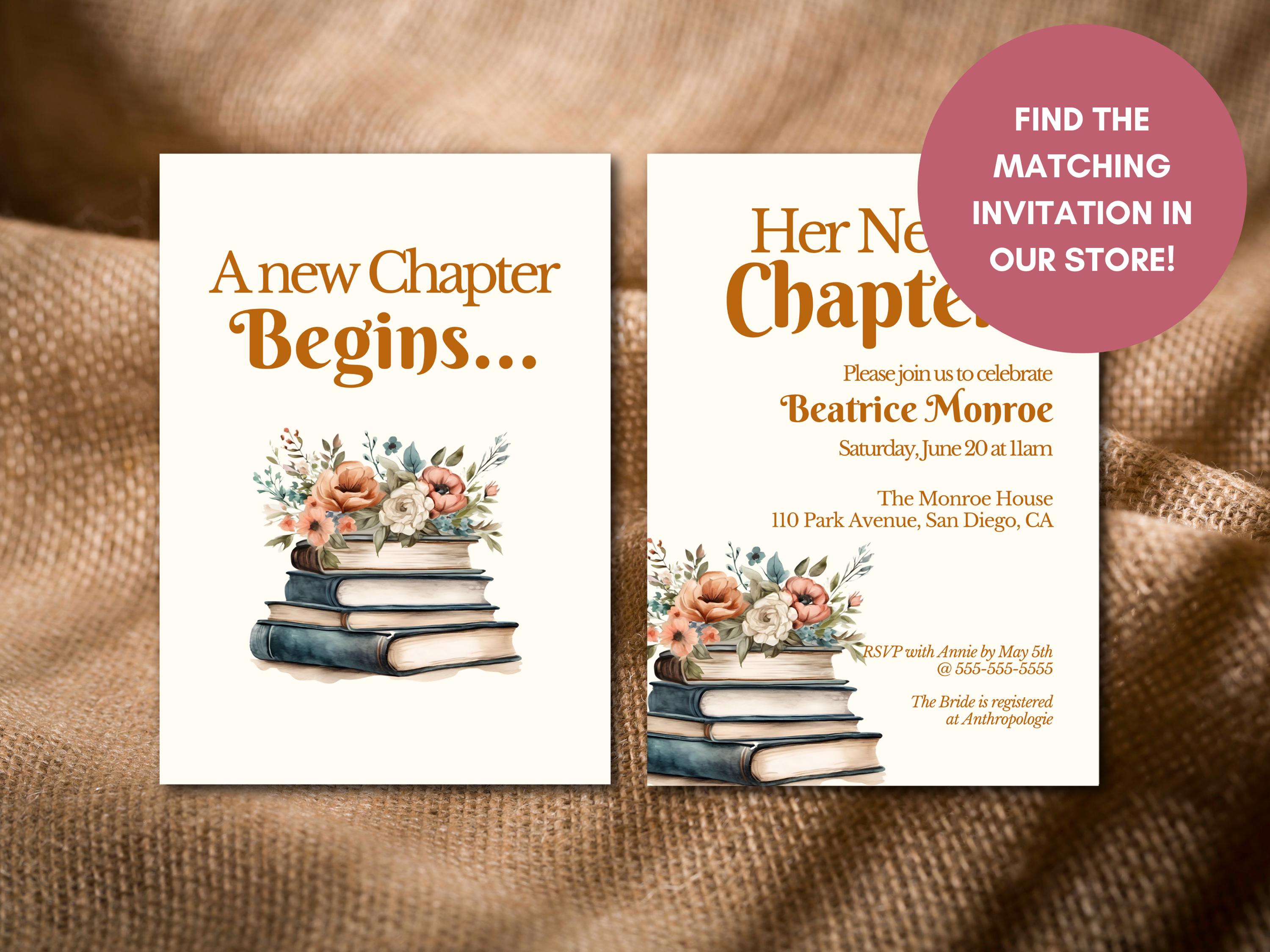 Her Next Chapter Bridal Shower Game Bundle Template, Book Bridal Shower ...