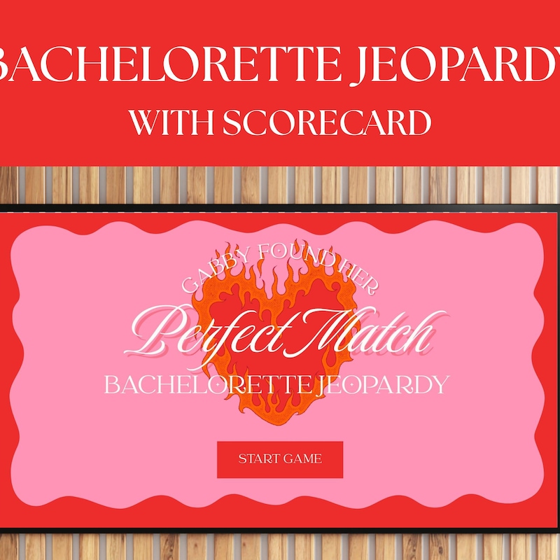 Perfect Match Game Template - Etsy