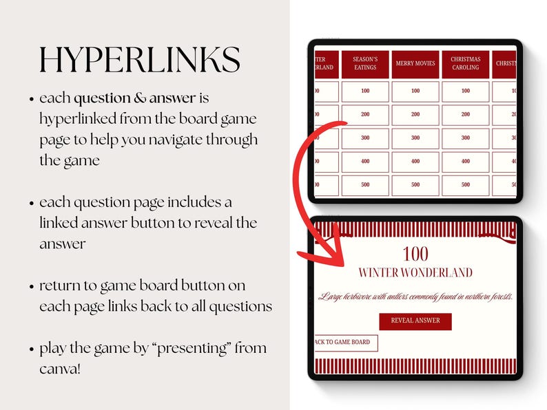 Christmas Jeopardy Game Template, Holiday Office Party Trivia Game ...