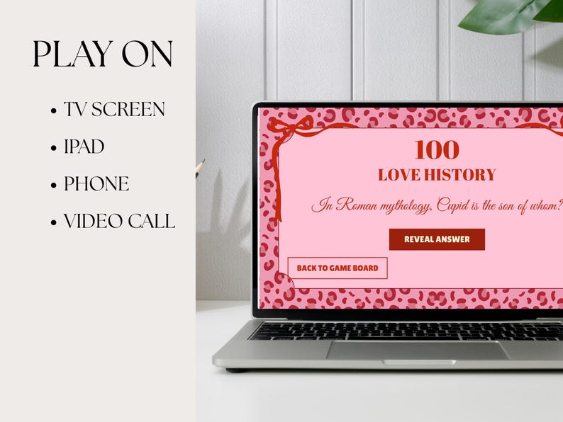 Galentines Day Jeopardy Game Template, Valentines Day Party Trivia Game ...