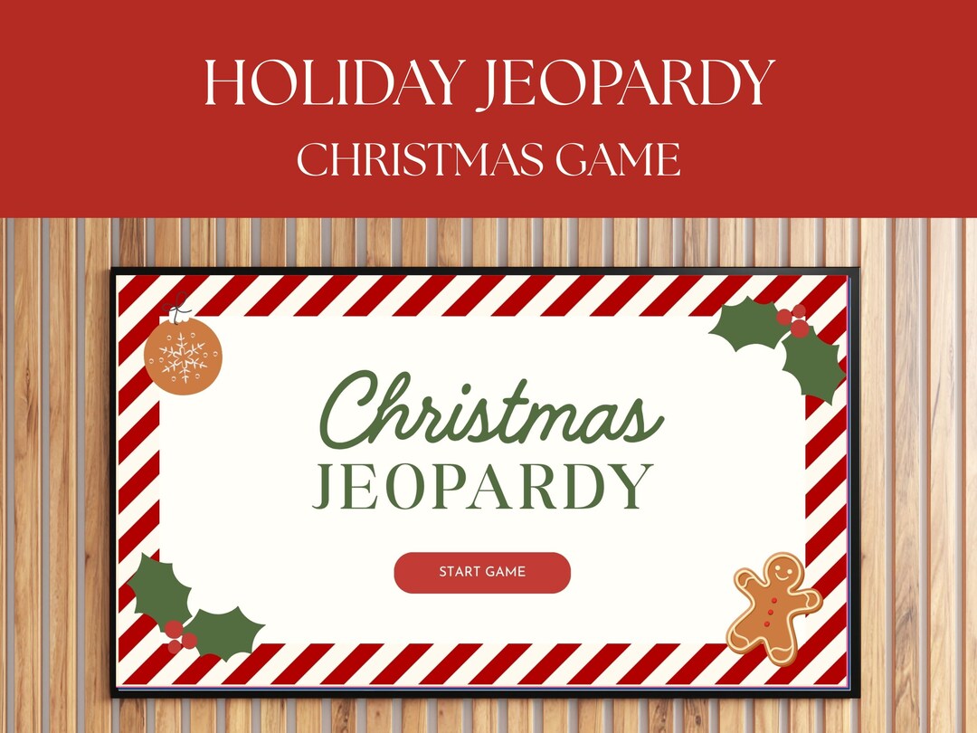 Christmas Jeopardy Game Template, Holiday Office Party Trivia Game ...