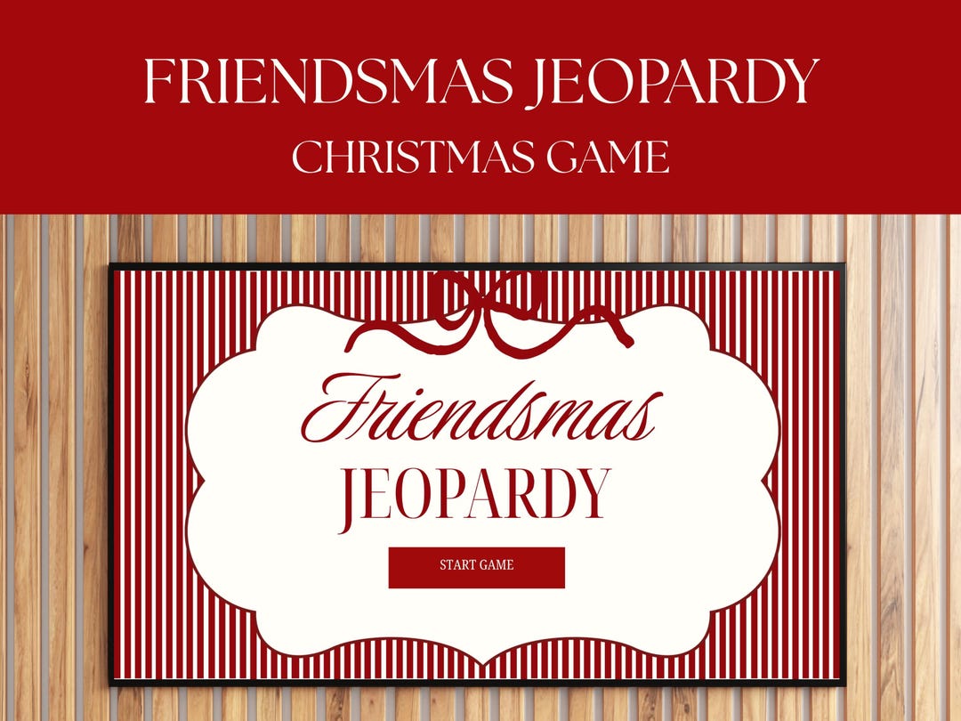 Christmas Jeopardy Game Template, Holiday Office Party Trivia Game ...