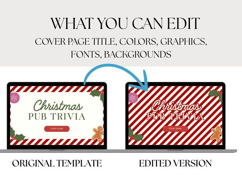 Christmas Trivia Game Template, Holiday Office Party Trivia Game ...