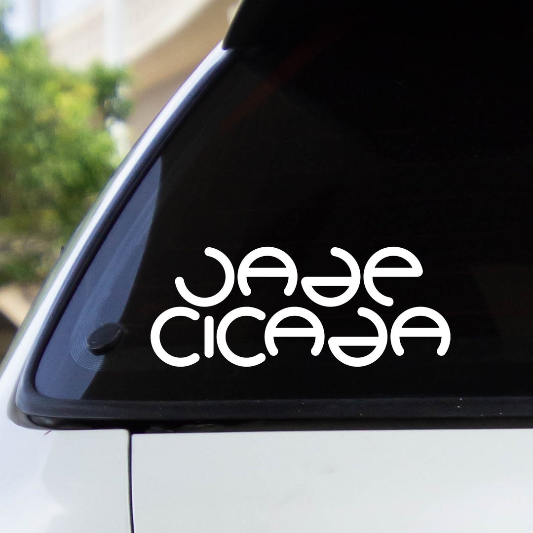 Jade Cicada Decal Sticker / Multiple Colors - Etsy