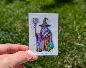 Magical Wizard Name Sticker - Personalized Name Vinyl Decal ...
