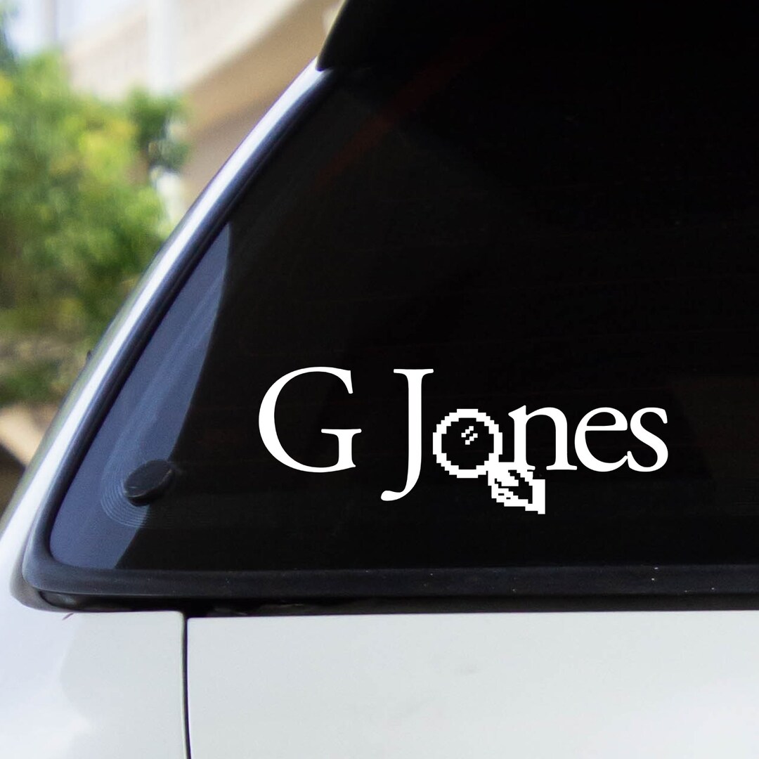 G Jones Decal Sticker / Multiple Colors - Etsy