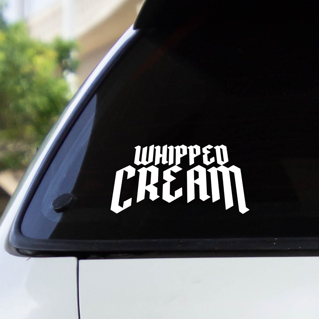 Whipped Cream Decal Sticker / Multiple Colors - Etsy