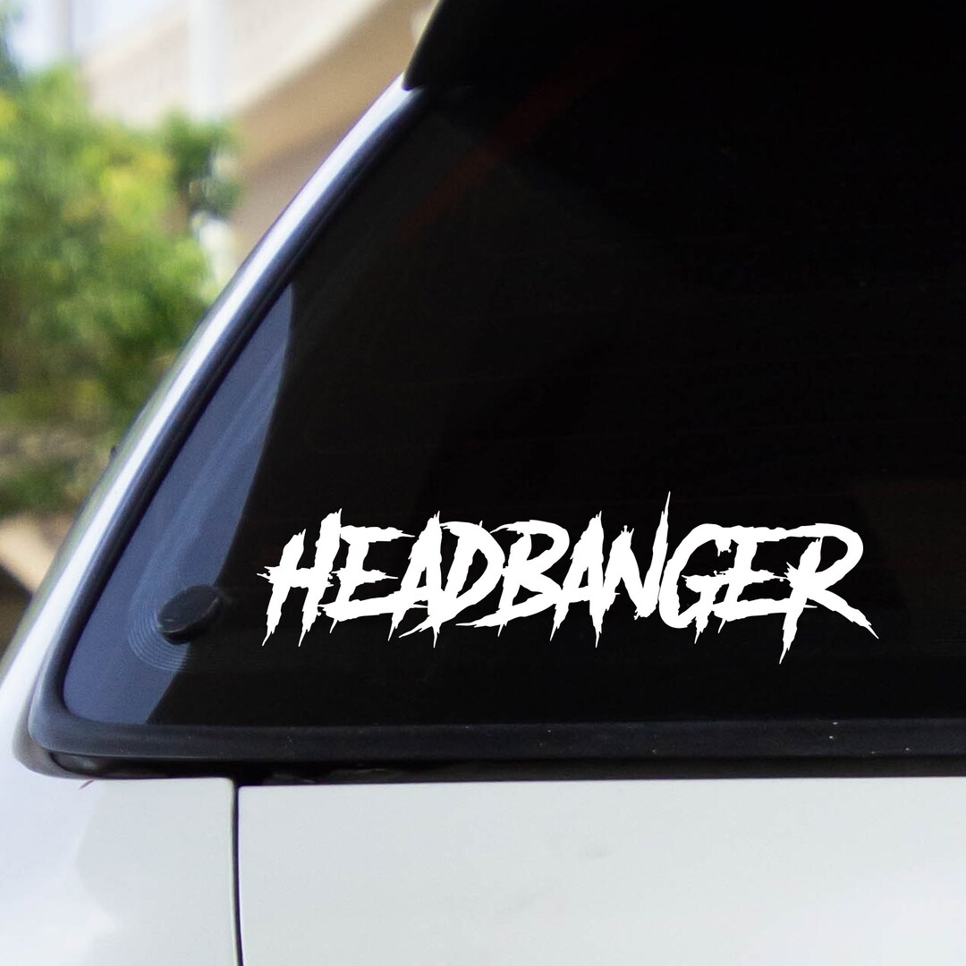 Headbanger Decal Sticker / Multiple Colors - Etsy