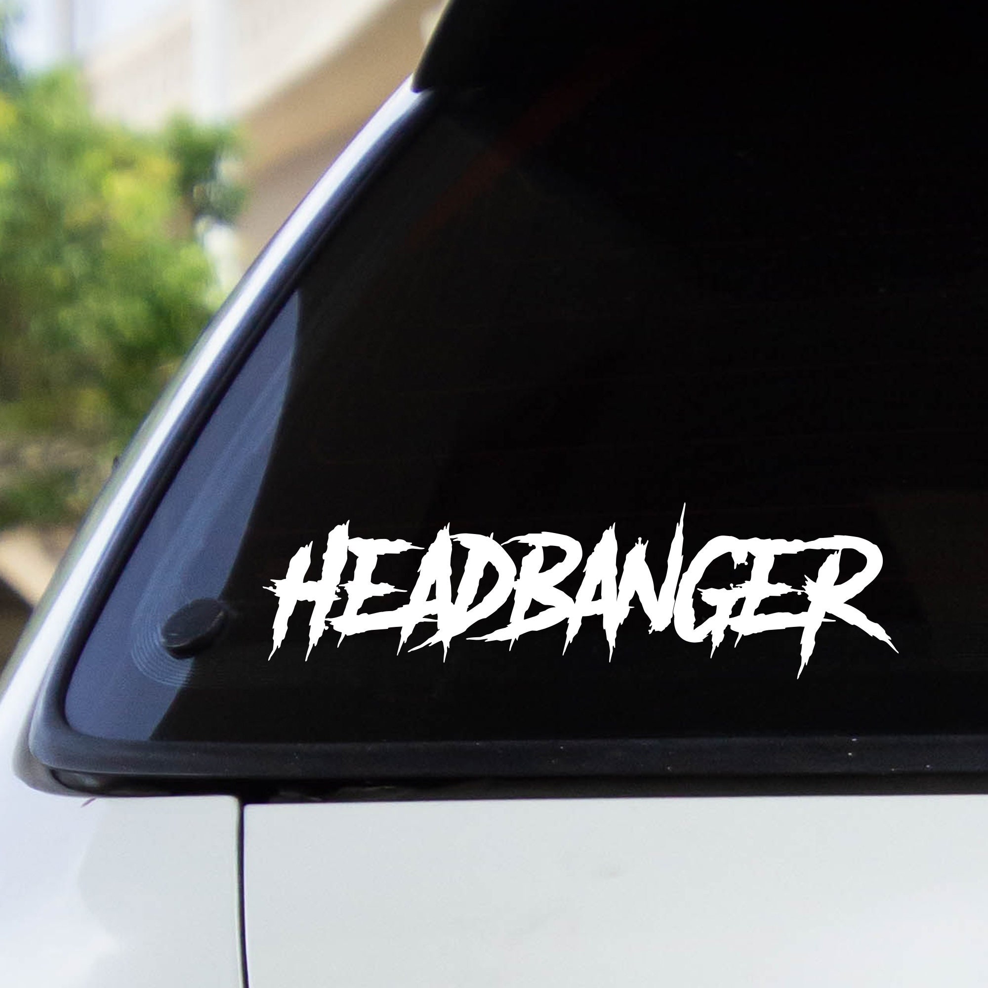 Headbanger Decal Sticker / Multiple Colors | Etsy